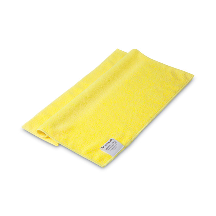 Boardwalk®Microfiber Cleaning Cloths, 16 x 16, Yellow, 24/Pack : Boardwalk